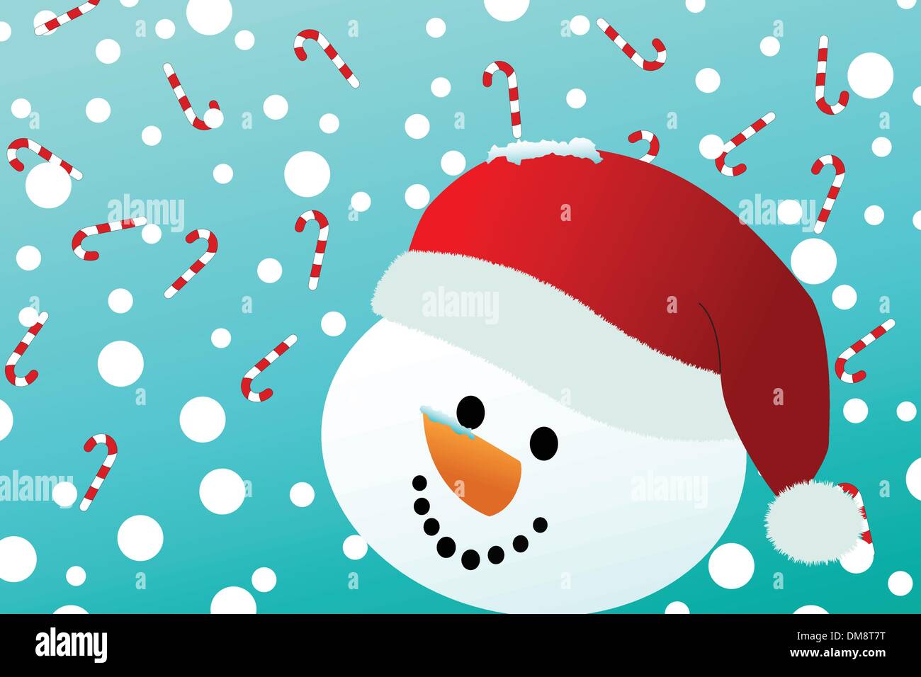 Smiling christmas candy cane Stock Vector Images - Alamy