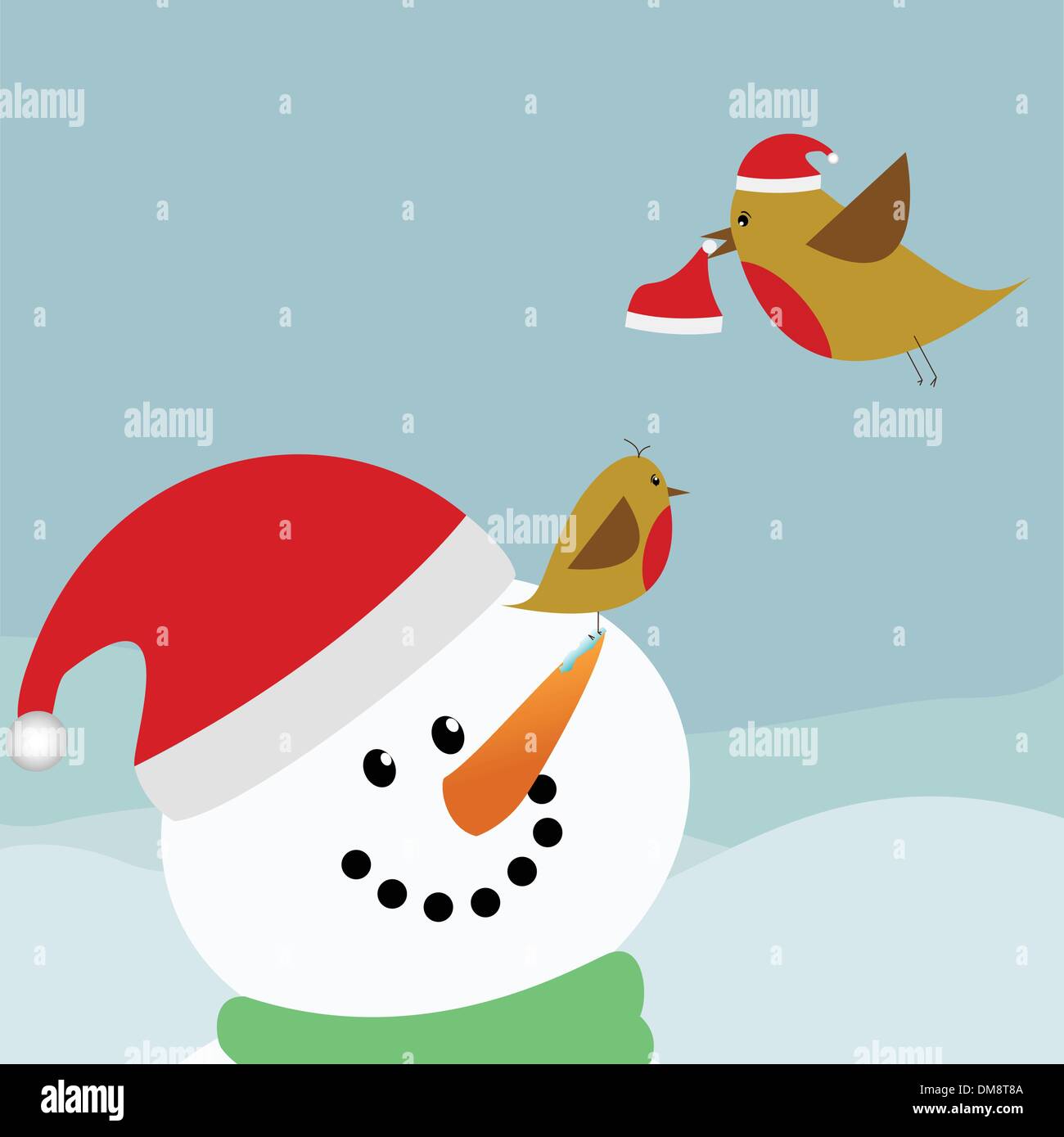 Flying snowman hi-res stock photography and images - Alamy