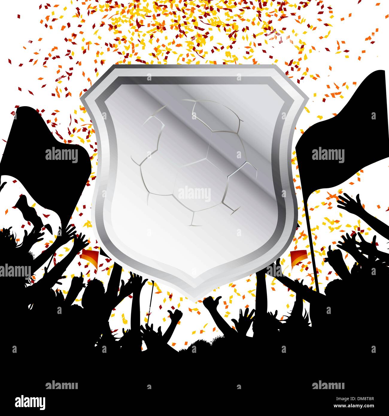 Cheering Crowd. EPS 8 Stock Vector Image & Art - Alamy