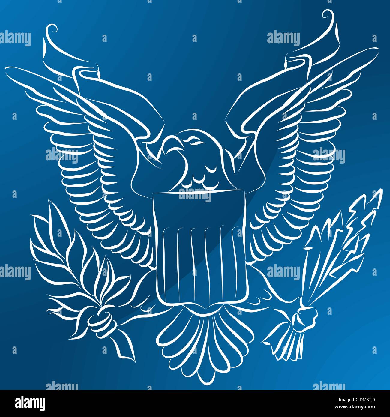 Eagle holding shield Stock Vector Images - Alamy