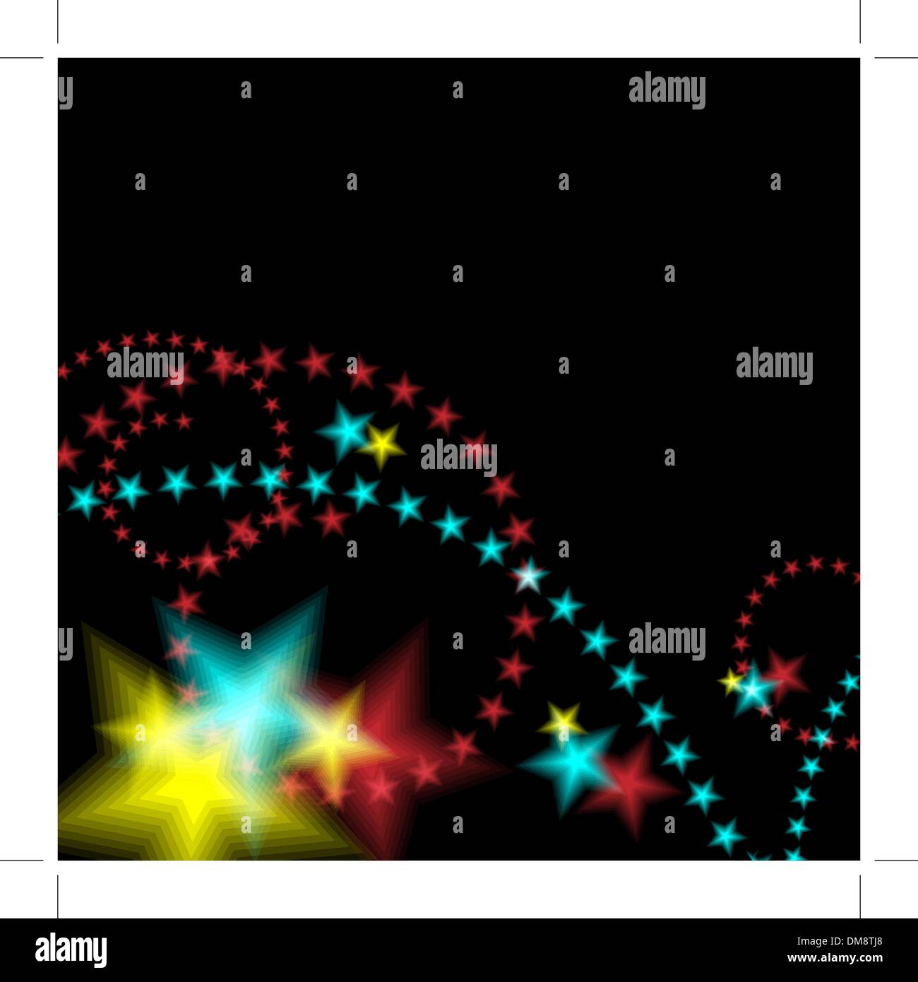 Glowing Star Fireworks Background Stock Vector Image & Art - Alamy