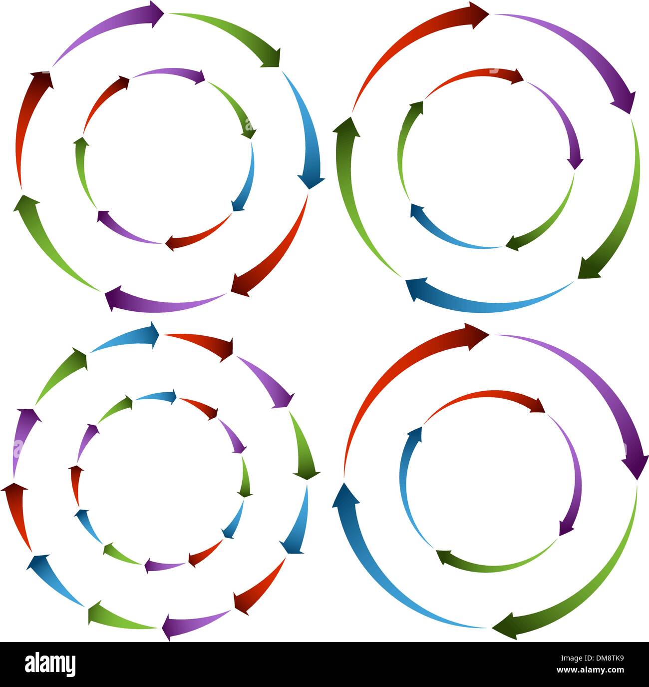 Flowing Arrow Wheels Stock Vector Image & Art - Alamy