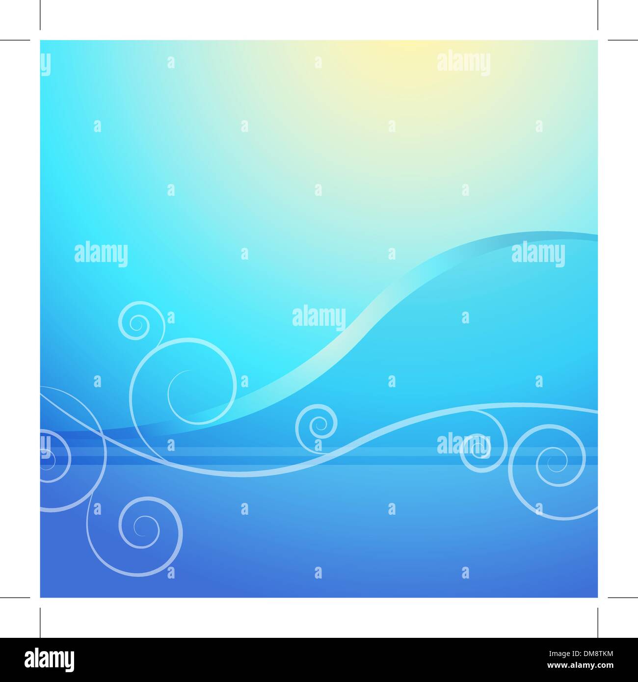 Abstract Blue Sunrise Background Stock Vector Image & Art - Alamy