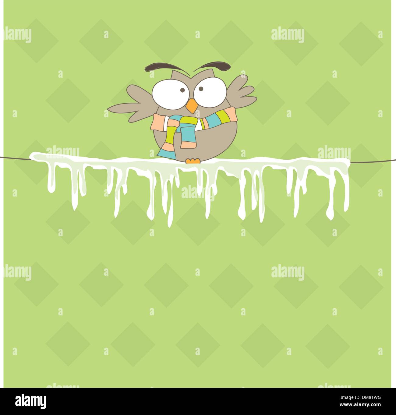 Three owl on the rope. Vector illustration Stock Vector Image & Art - Alamy