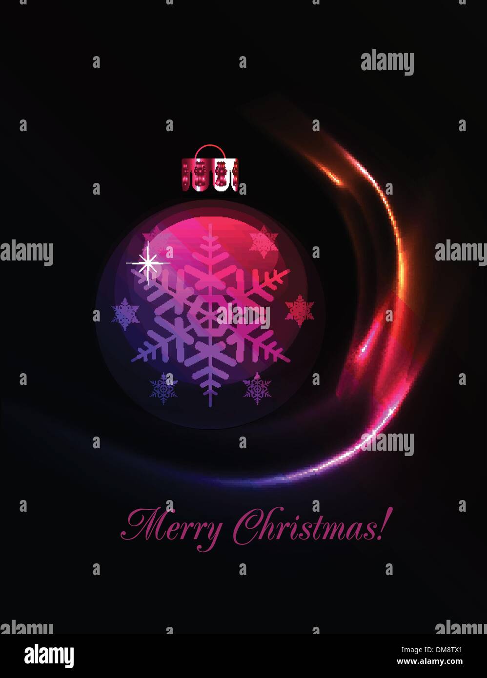 Christmas decoration star ball Stock Vector Images - Alamy