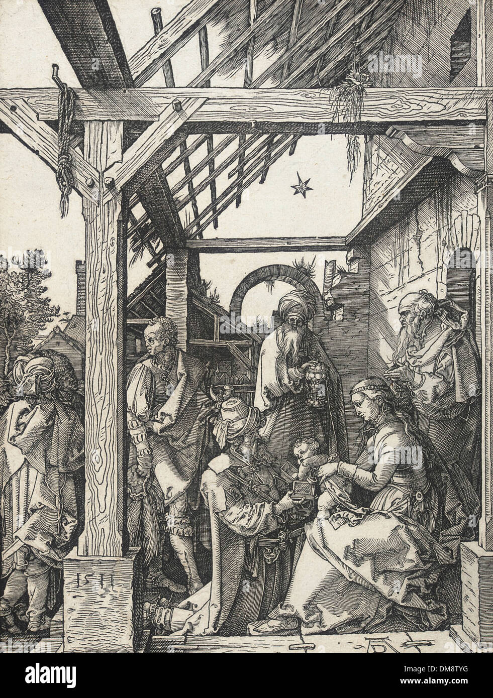 A painting titled 'The Adoration of the Magi' from the 'Volare ...