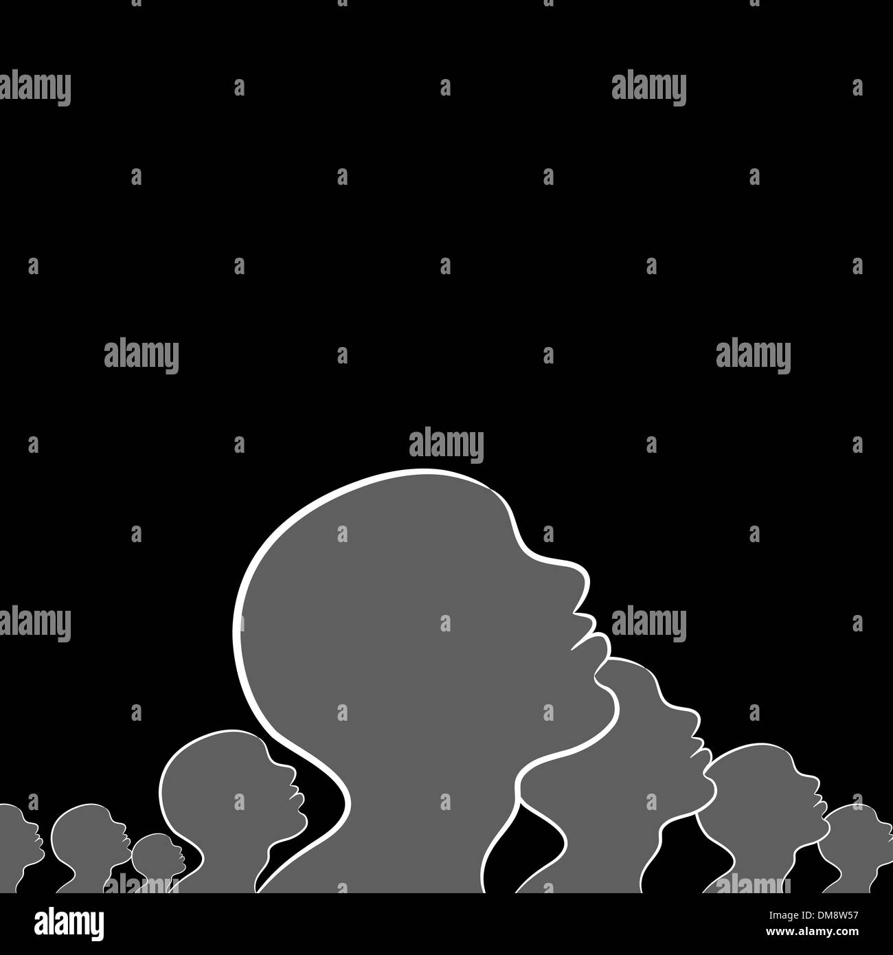 Looking upward Stock Vector Images - Alamy