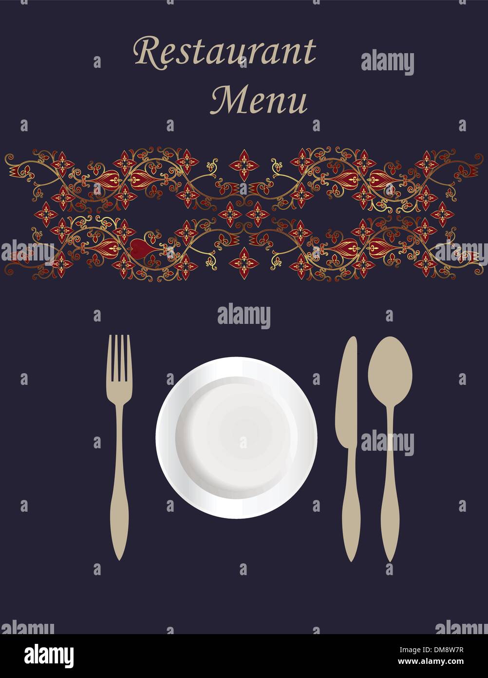 Menu card design hi-res stock photography and images - Alamy