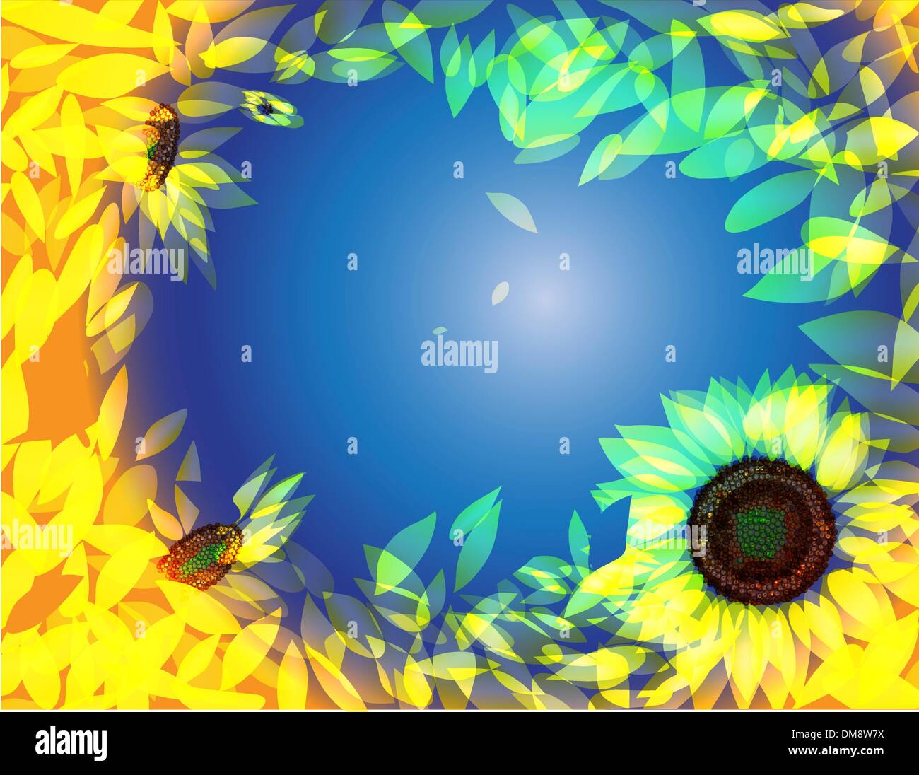 Sunflower Vectors High Resolution Stock Photography and Images - Alamy