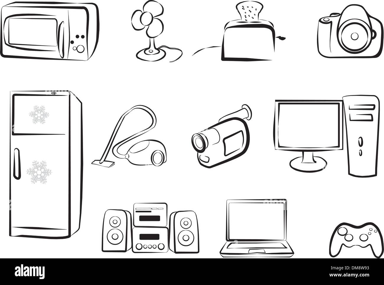 set of electric goods home related - part 2 Stock Vector Image & Art ...