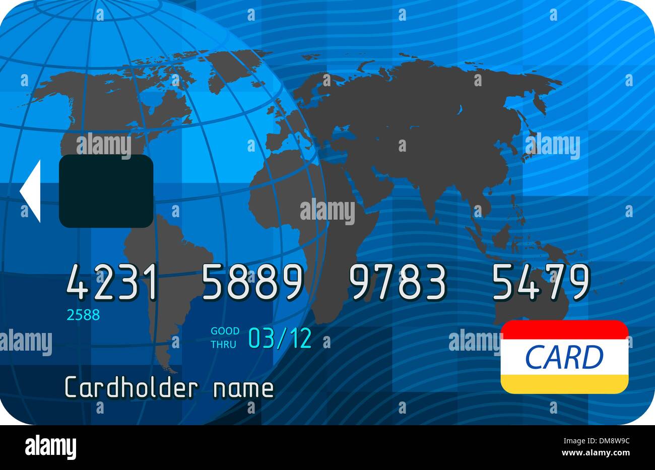 Credit cards, front view. EPS 8 Stock Vector Image & Art - Alamy