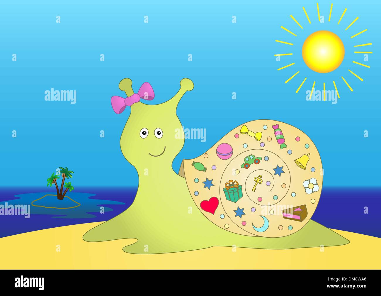 On south beach island Stock Vector Images - Alamy