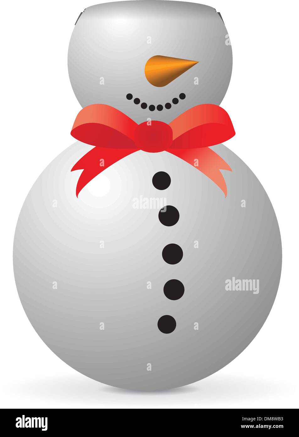 Snowman with hat Stock Vector Images - Alamy