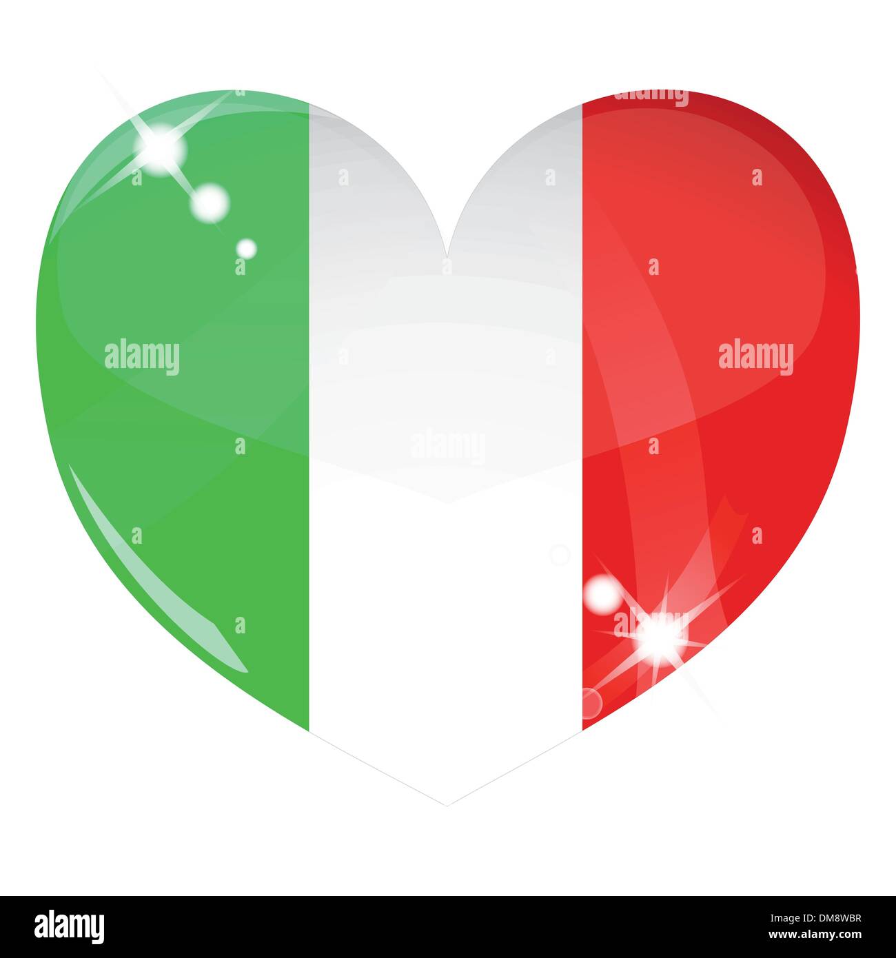 Flag italy icon cartoon hi-res stock photography and images - Alamy