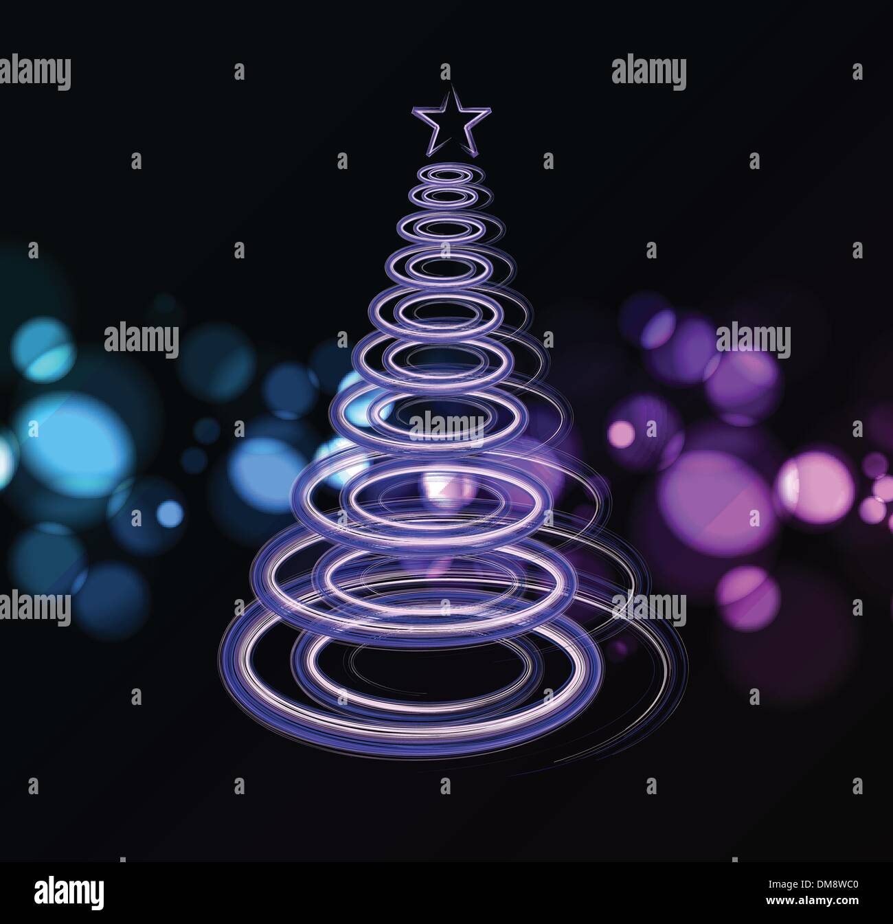 Glowing blue line spiral Stock Vector Images - Alamy