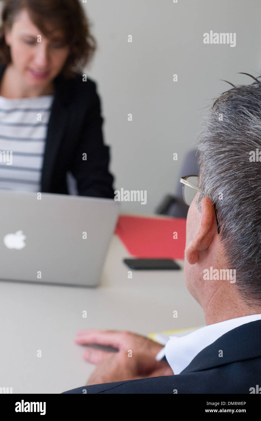 Two people office interview hi-res stock photography and images - Alamy