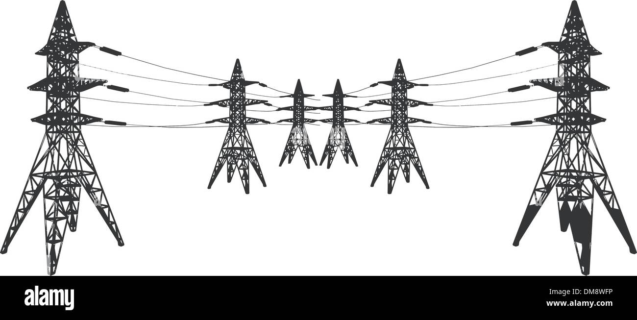 Blue lines on black Cut Out Stock Images & Pictures - Alamy