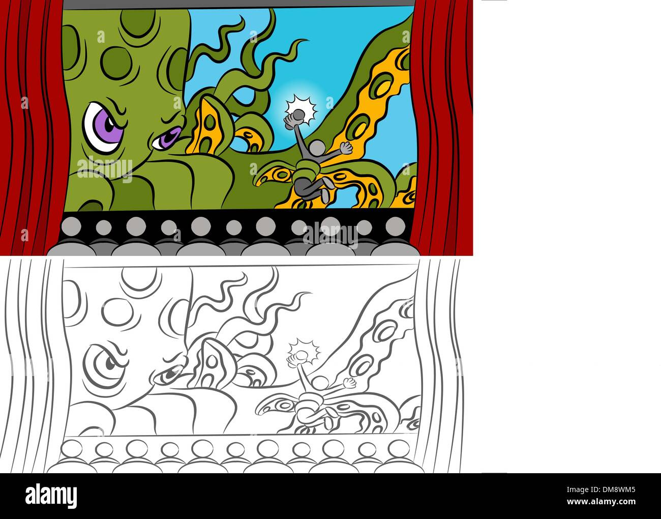 Turn Off Your Phone Movie Stock Vector Image & Art - Alamy