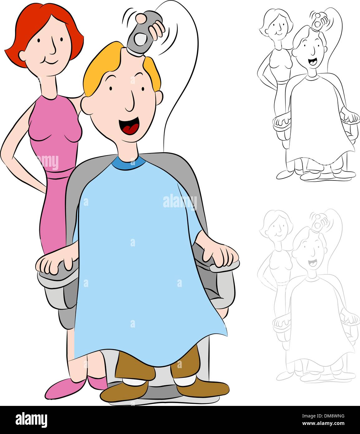 Shaving head clippers Stock Vector Images - Alamy