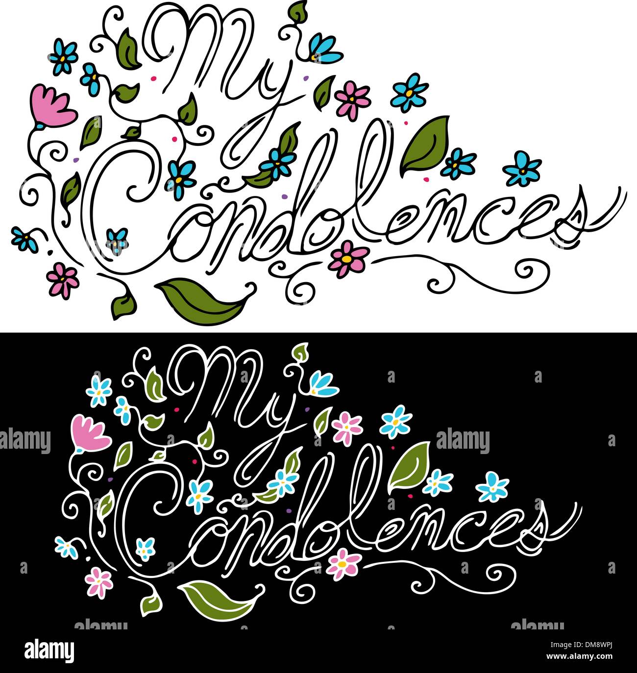 Condolence vector vectors hi-res stock photography and images - Alamy