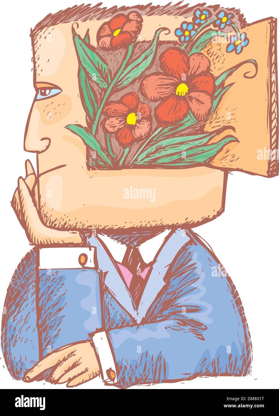 Spring in my mind Stock Vector Image & Art - Alamy