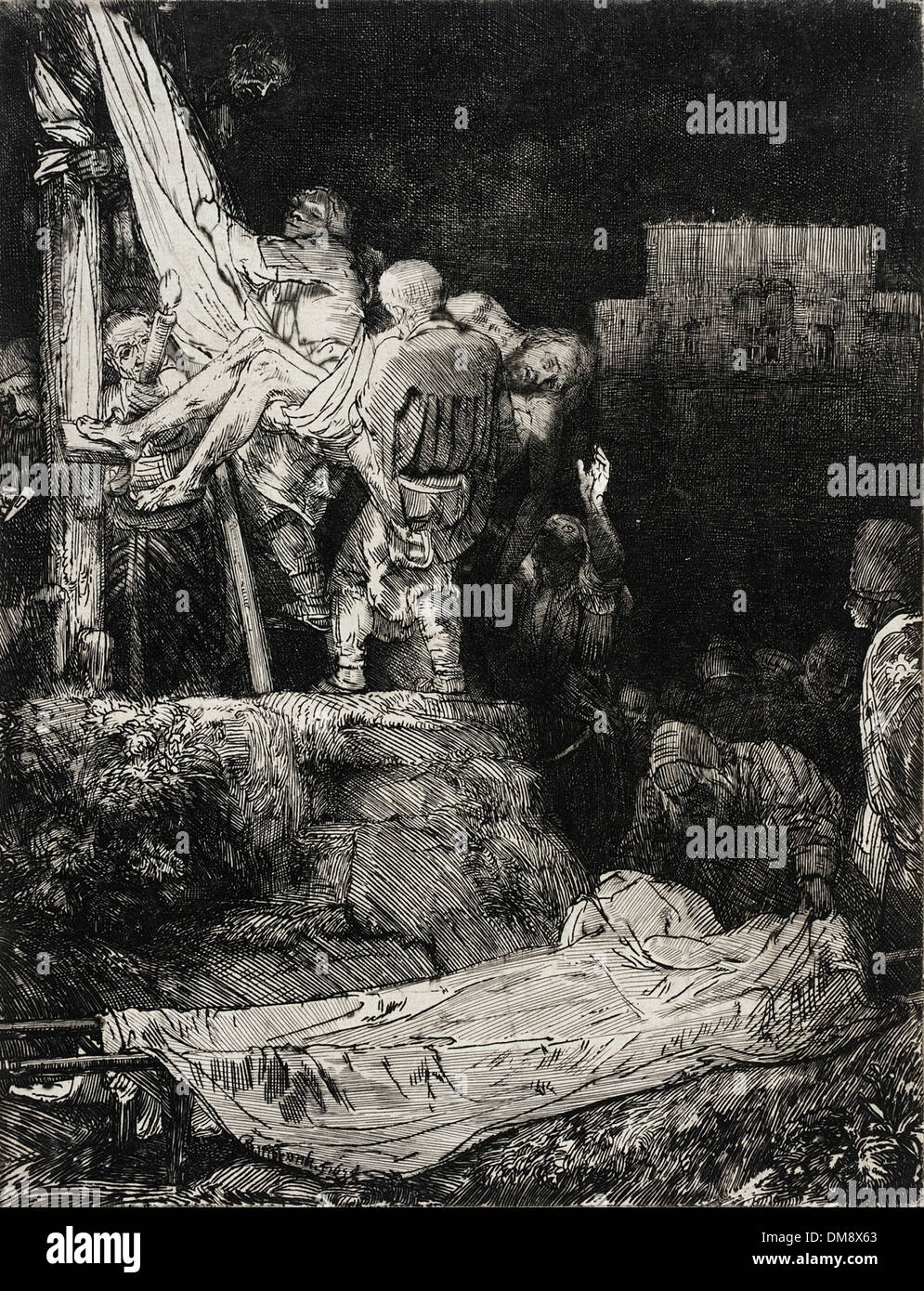 'The Descent from the Cross by Torchlight' is a significant religious ...