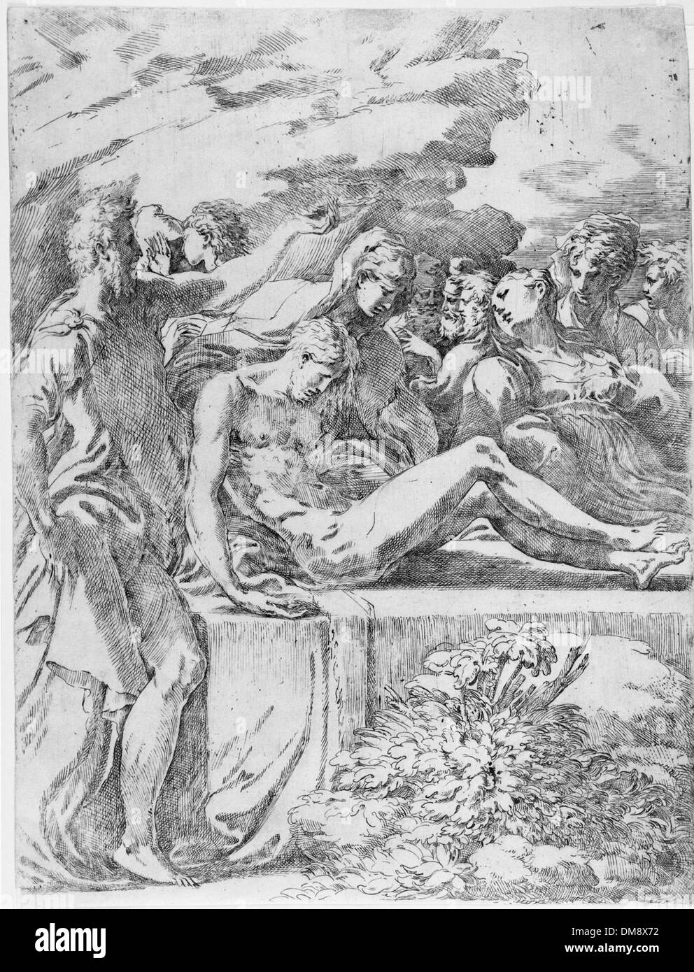 This artwork, titled 'The Entombment,' is part of the Ancient and ...