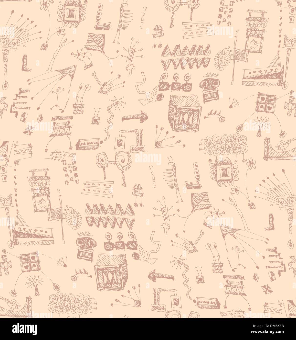 Scribbles vector vectors Stock Vector Images - Alamy