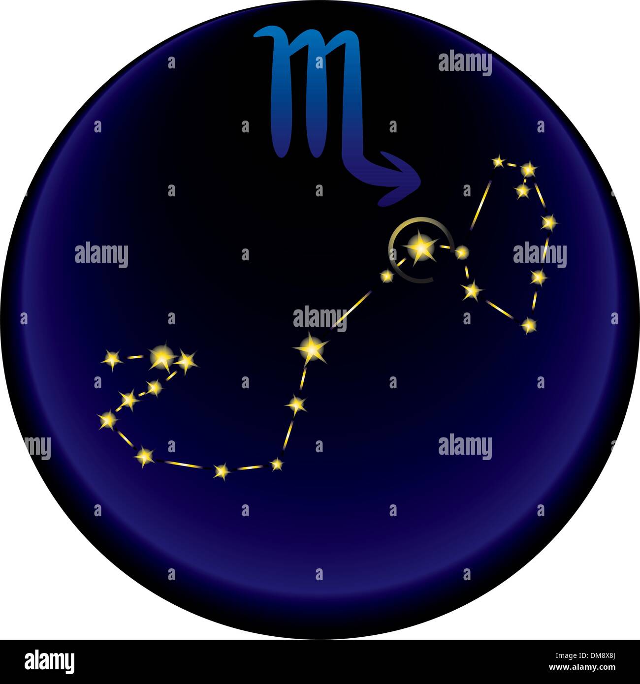 Scorpio constellation hi-res stock photography and images - Alamy