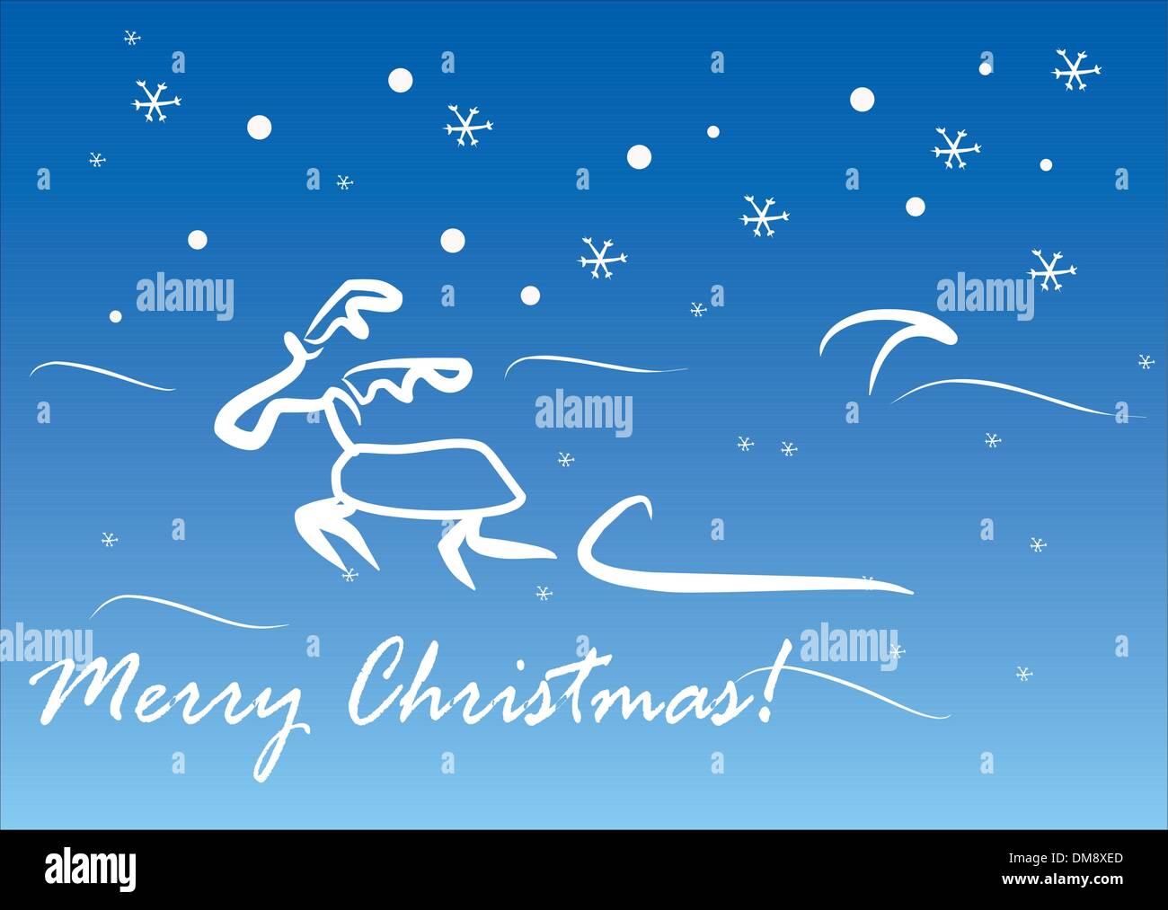 Christmas greeting card in Stock Vector Images - Alamy