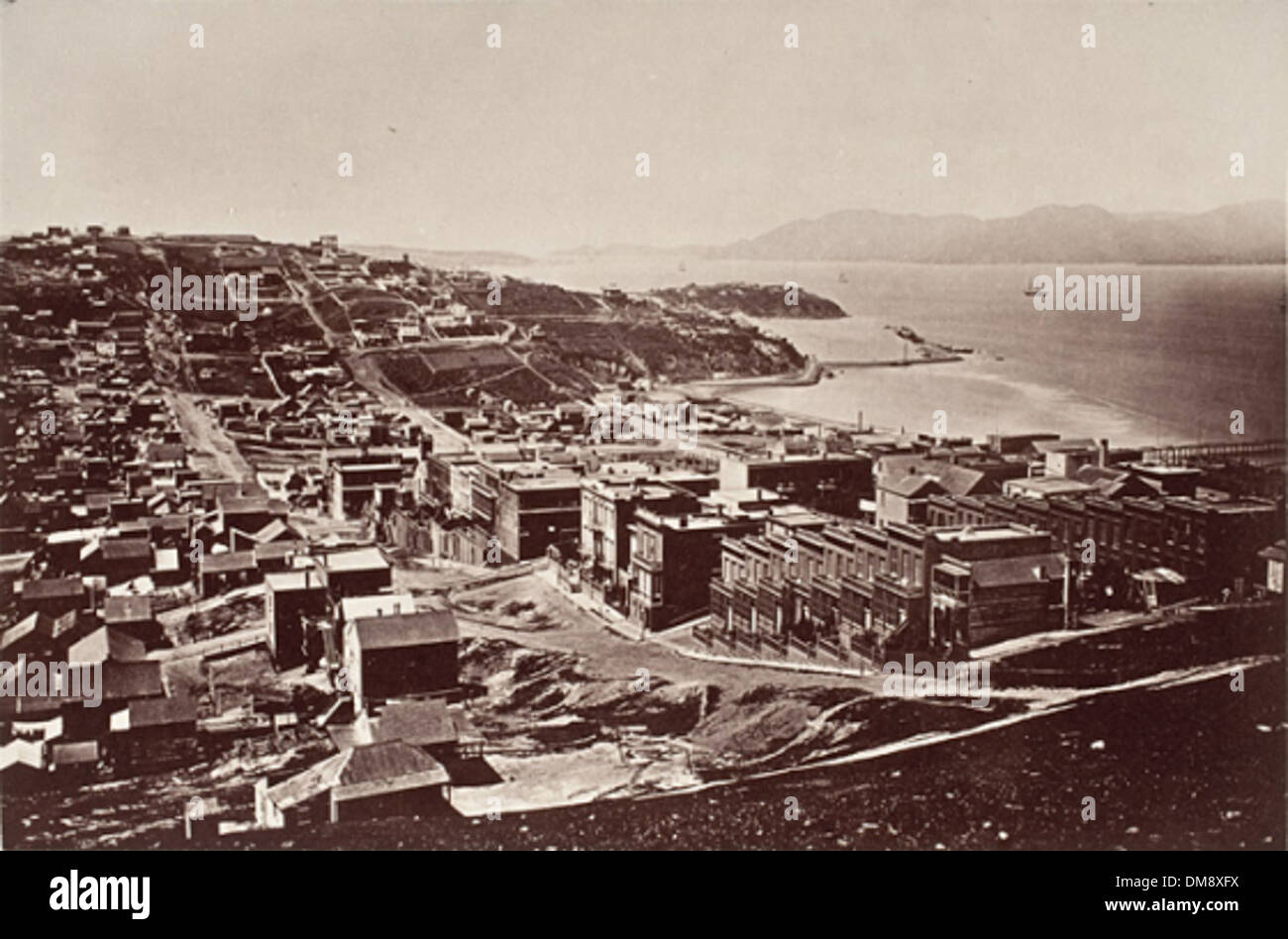 This view of the Golden Gate Bridge from Telegraph Hill in San ...
