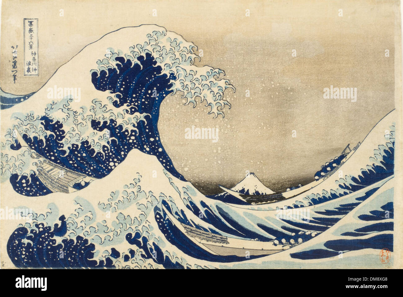 'The Great Wave off Kanagawa' is a famous Japanese woodblock print by ...