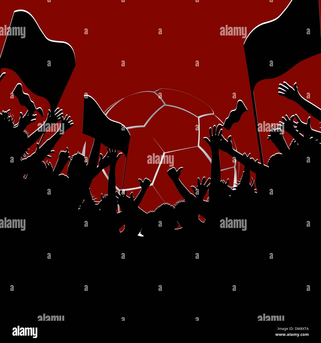 Football fans crowd. EPS 8 Stock Vector Image & Art - Alamy