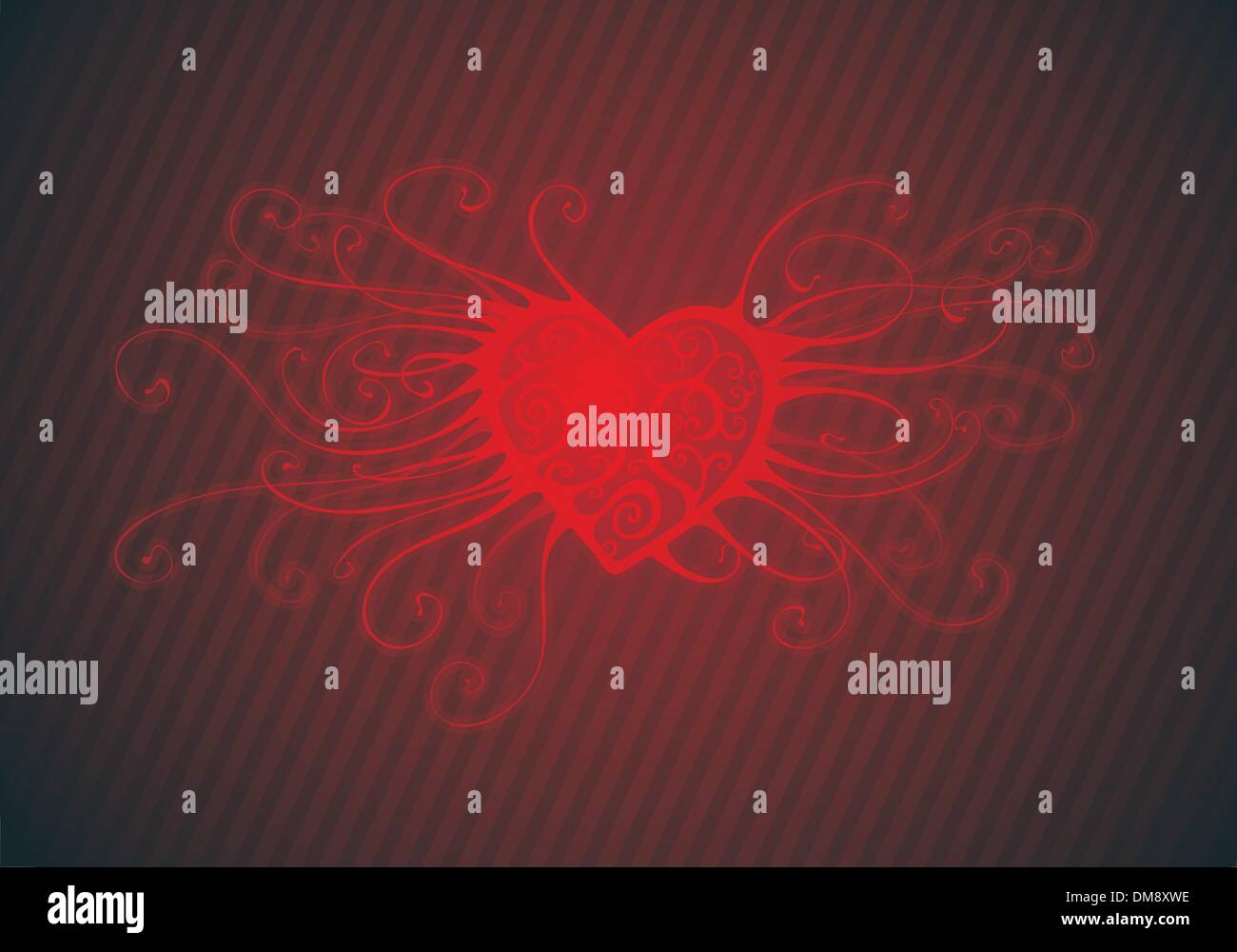 Swirl heart Stock Vector Image & Art - Alamy