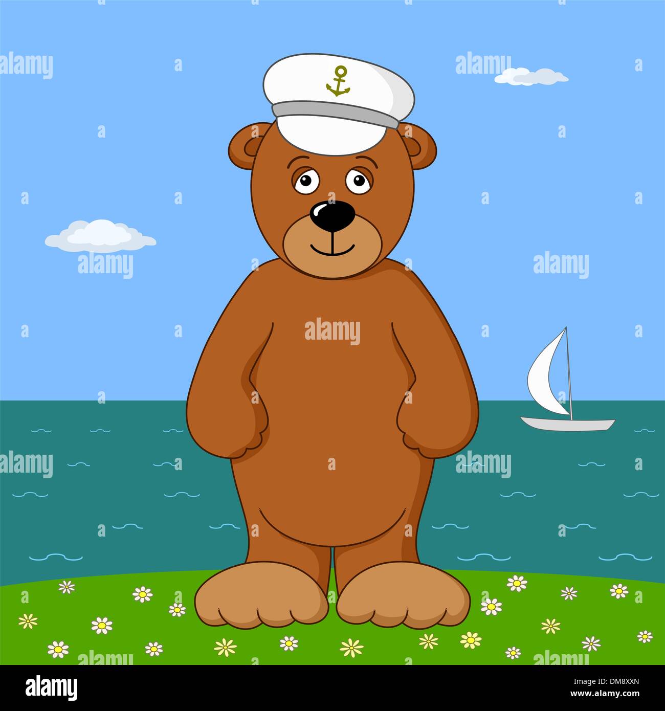 Sea captain cartoon hi-res stock photography and images - Alamy
