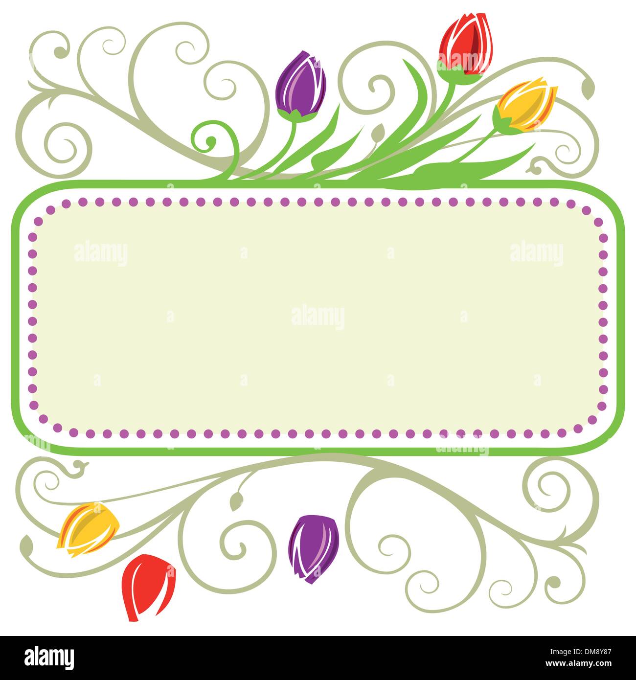 Vintage tulips Stock Vector Images - Alamy