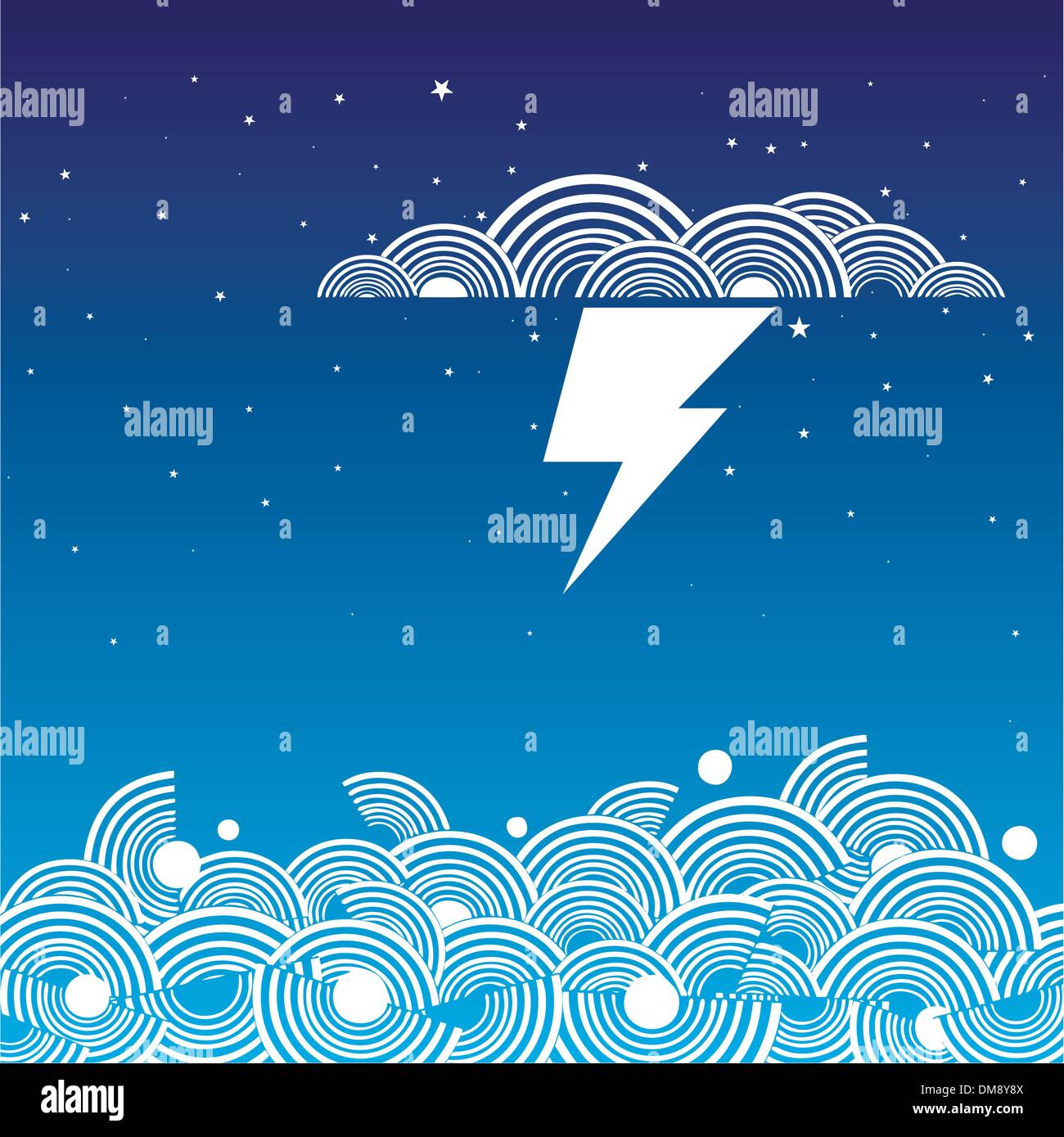 Rainy night Stock Vector Images - Alamy
