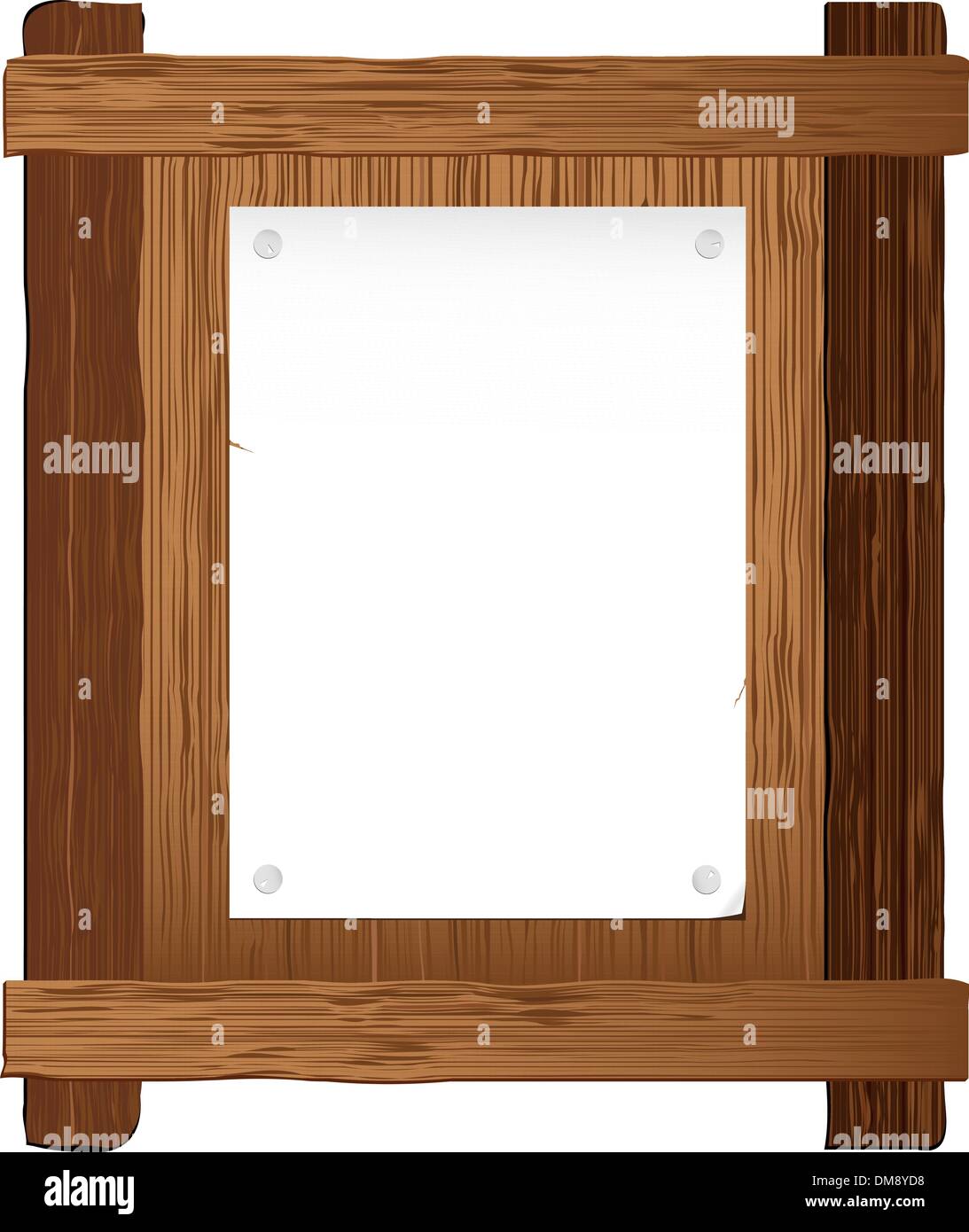 Wooden text Stock Vector Images - Alamy