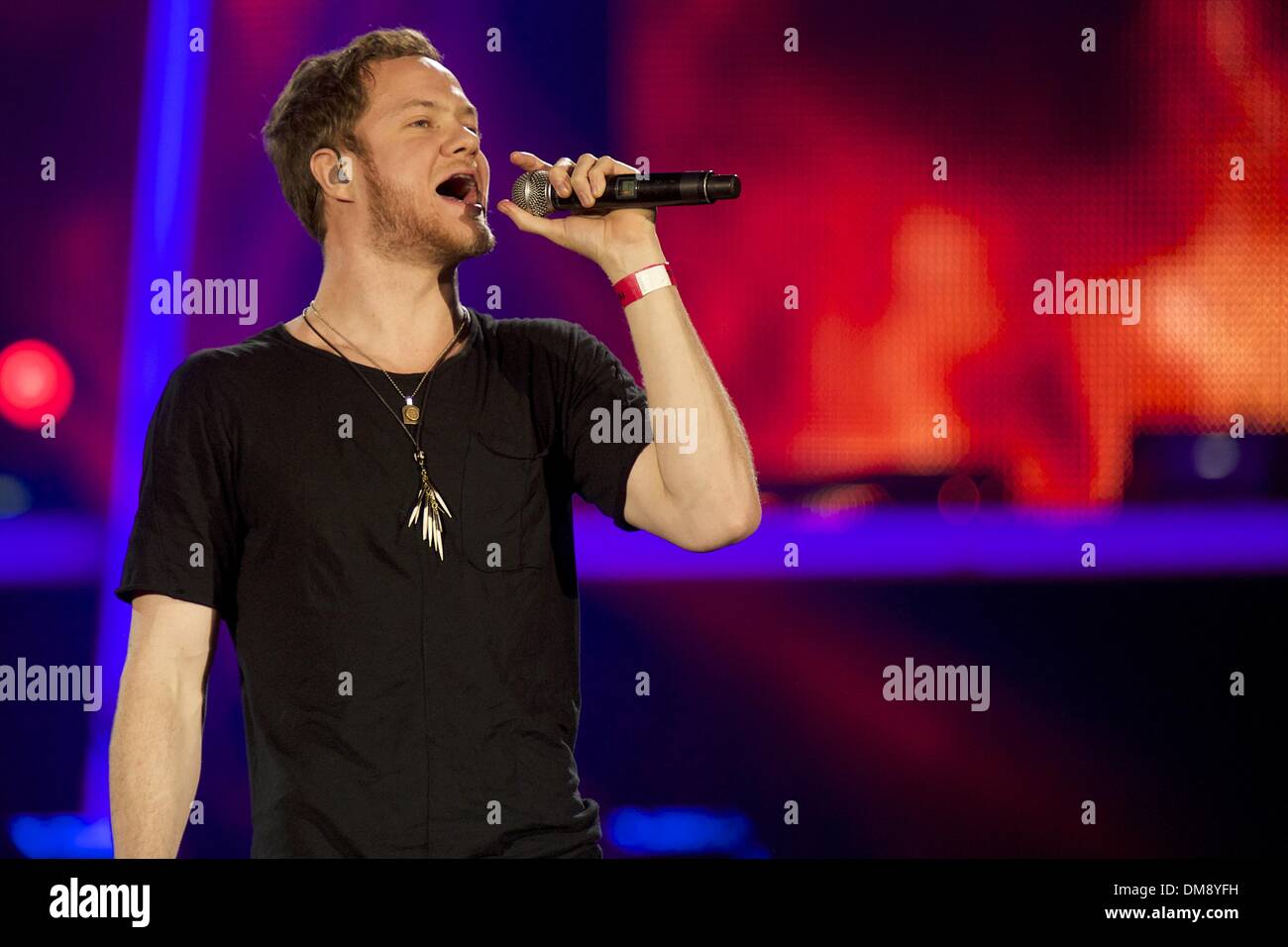 Madrid, Spain. 12th Dec, 2013. Dan Reynolds from Imagine Dragons ...