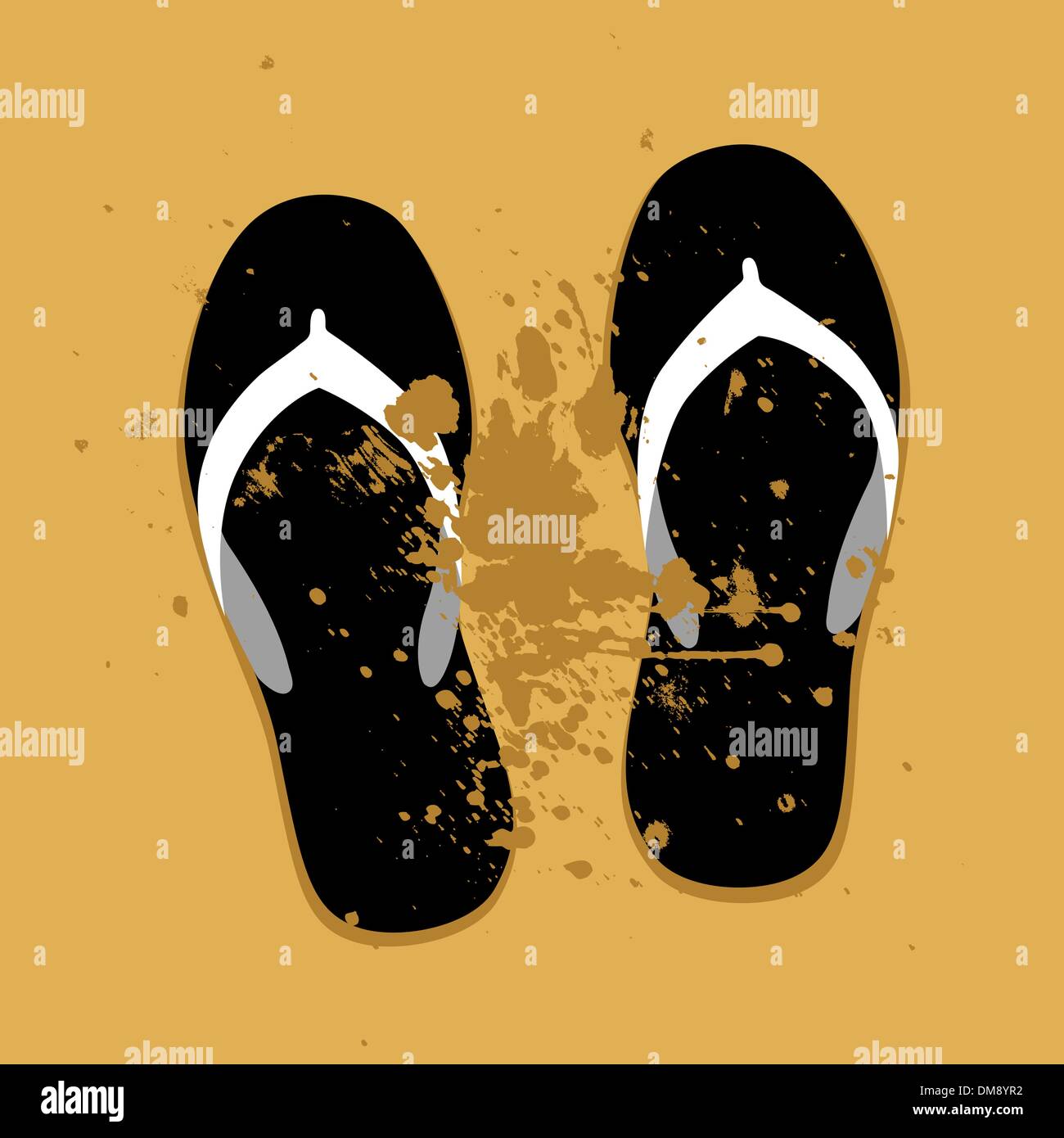 Foot on beach Stock Vector Images - Alamy