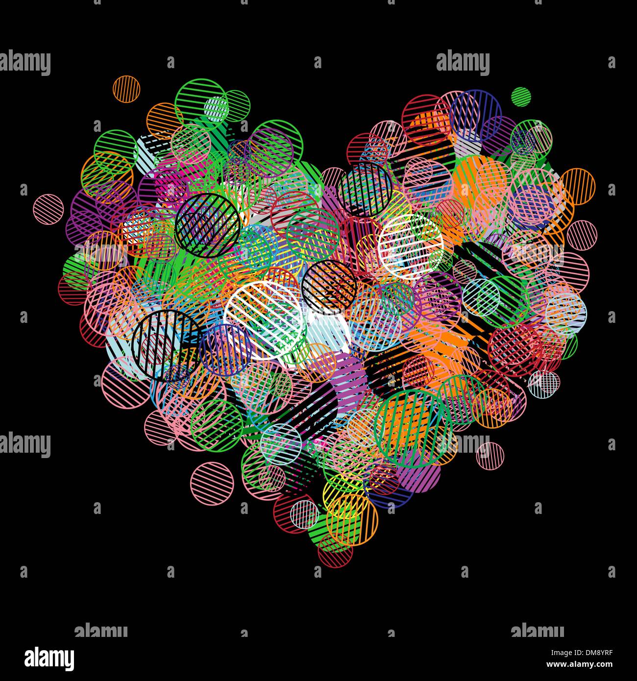 Abstract shape painting Stock Vector Images - Alamy