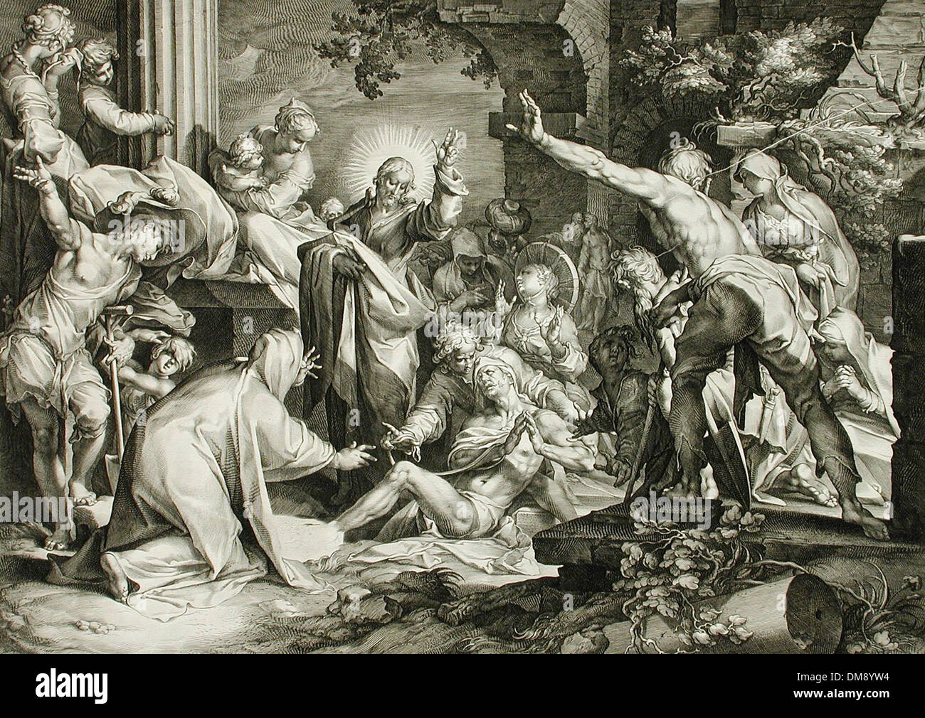 The artwork 'The Raising of Lazarus' is a prominent piece in the ...