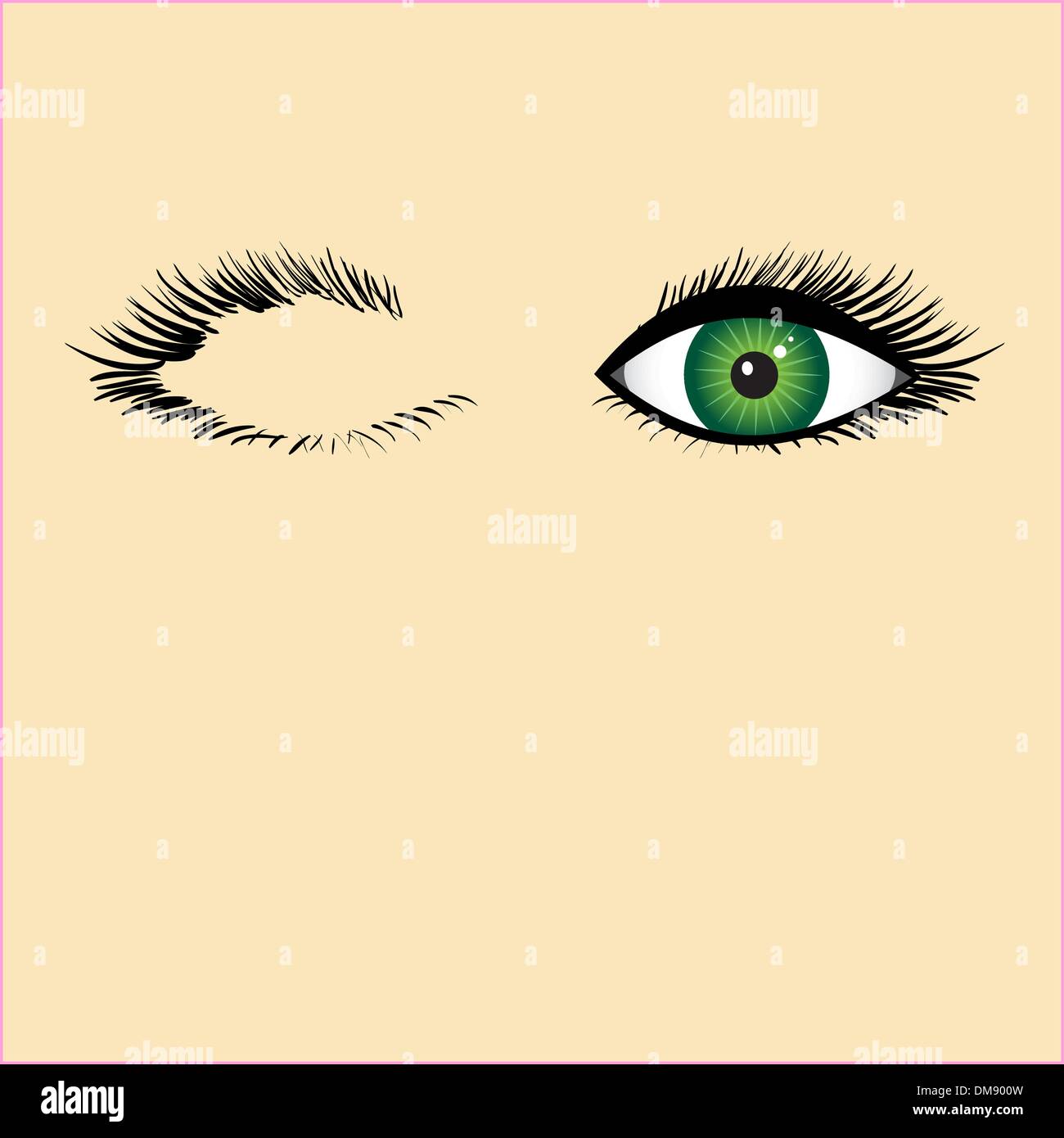 Woman Face Close Up Stock Vector Image And Art Alamy