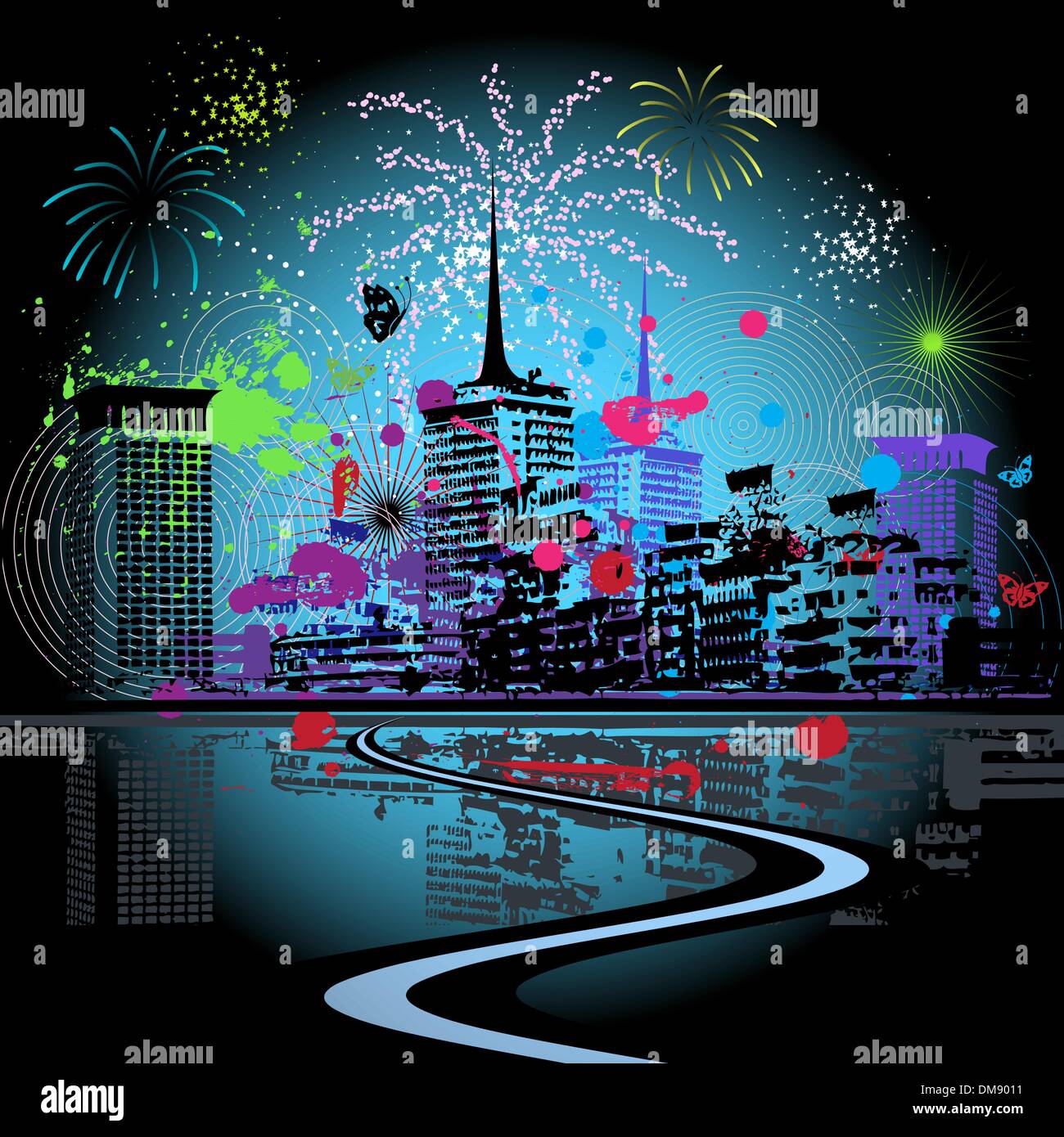 Life in the city Stock Vector Images - Alamy