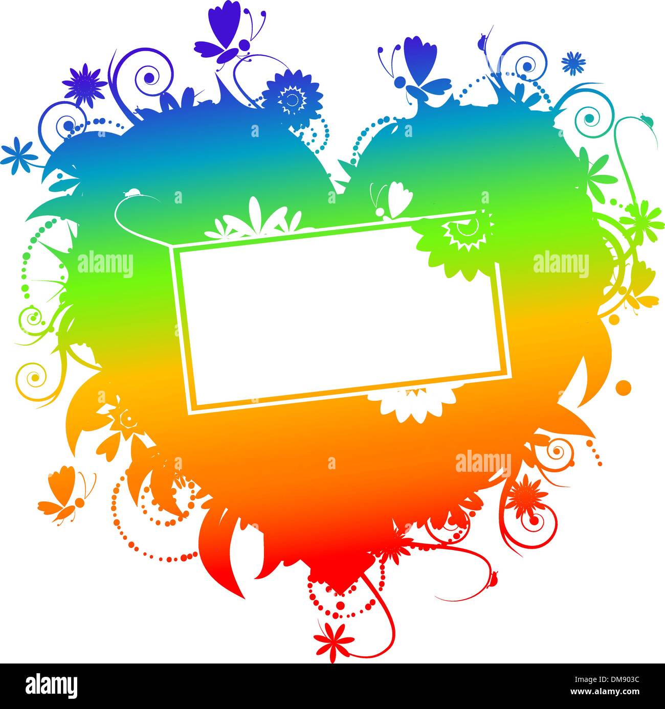 Floral heart shape for your design Stock Vector Image & Art - Alamy