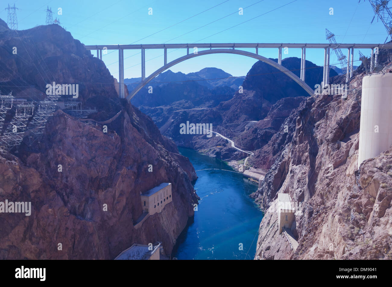 Hoover dam bridge hi-res stock photography and images - Alamy