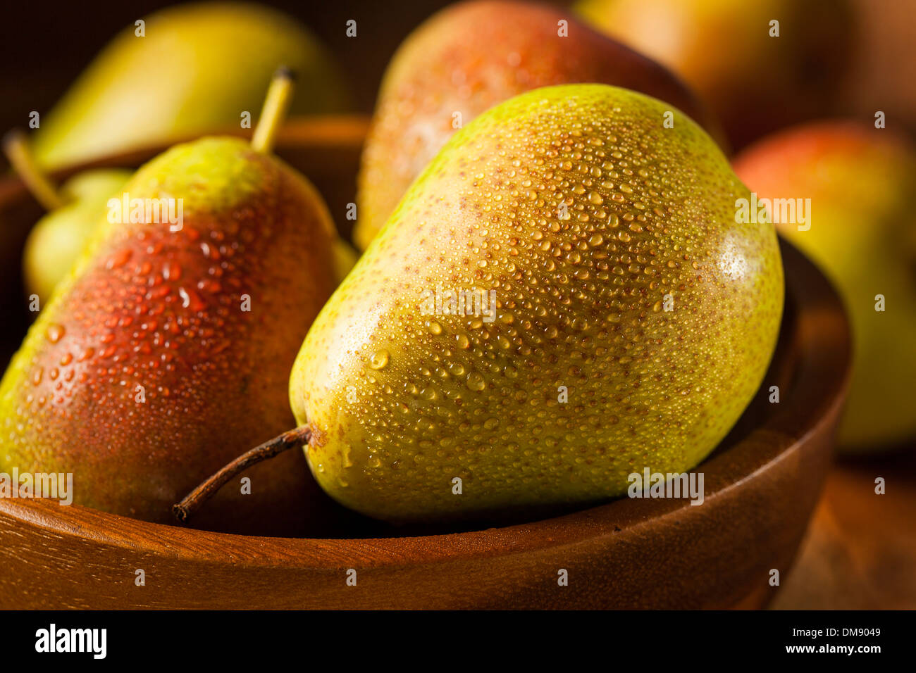 Green Organic Healthy Pears Ripe and Ready to Eat Stock Photo - Alamy