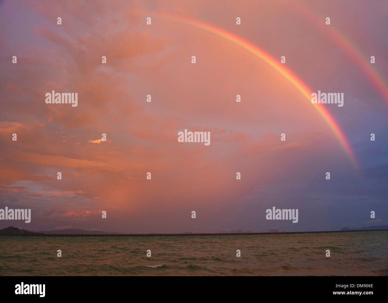 Storm sunset and rainbow hi-res stock photography and images - Alamy