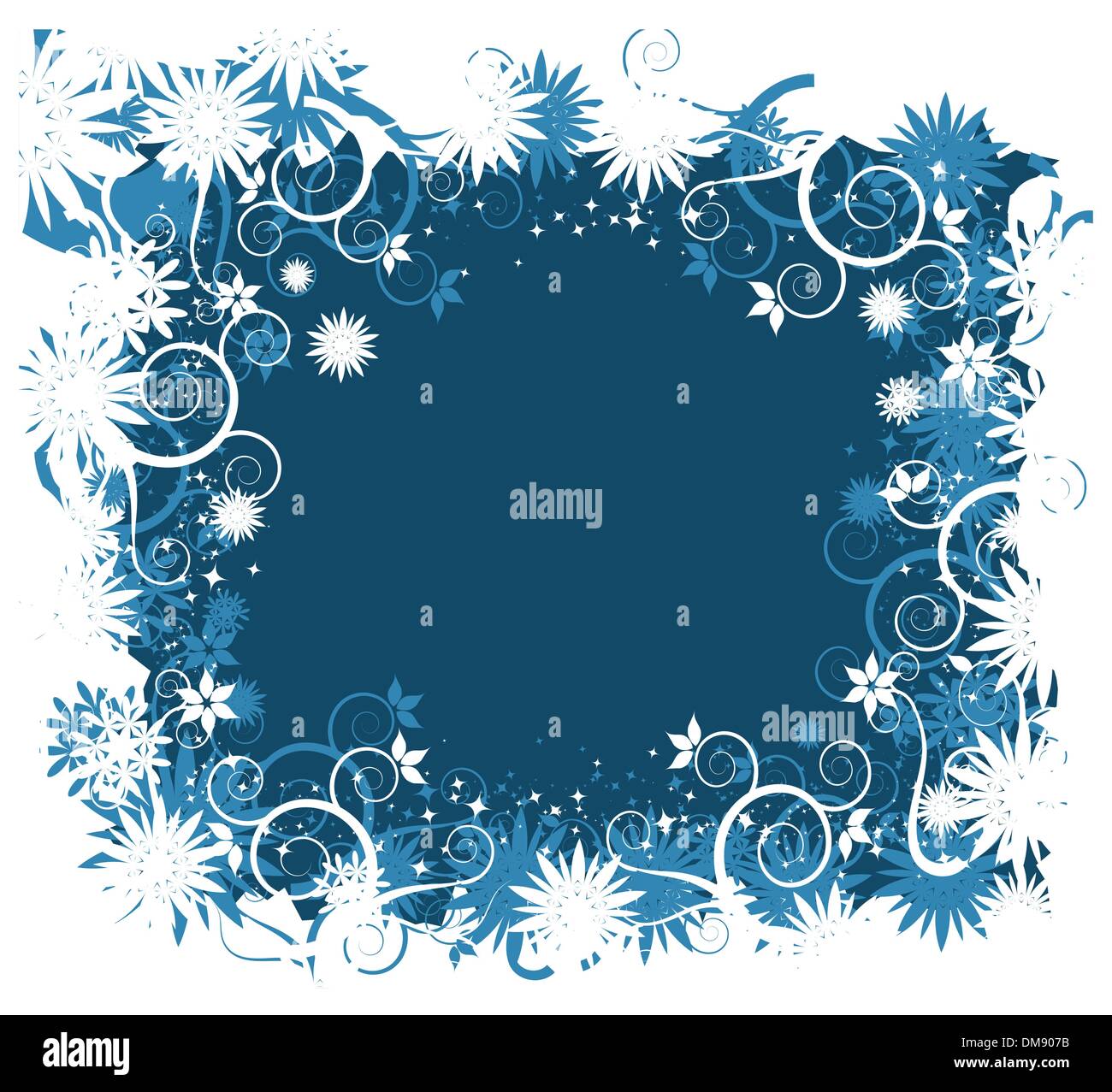 Abstract floral frame for your design Stock Vector Image & Art - Alamy