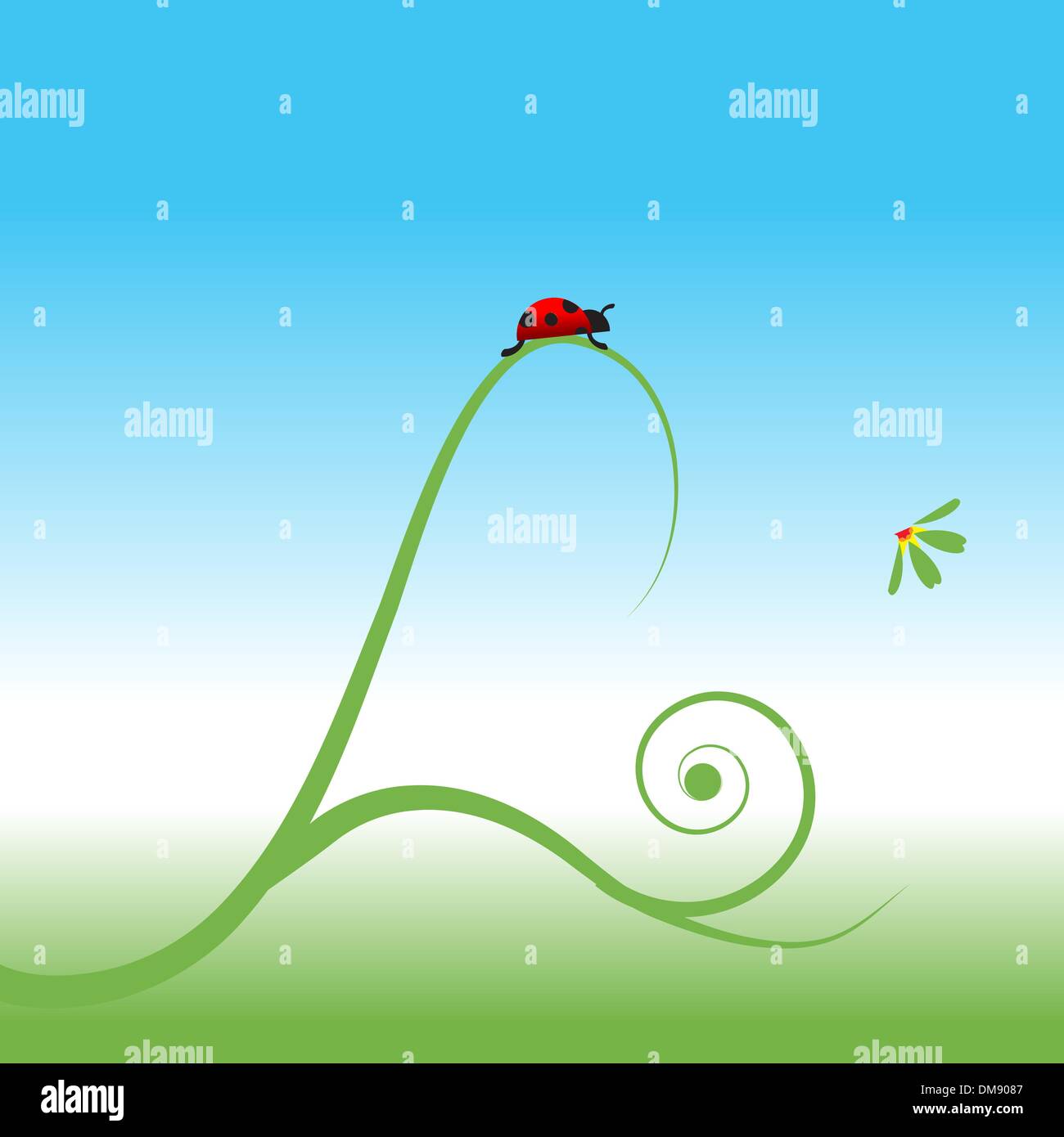 Ladybug life Stock Vector Images - Alamy
